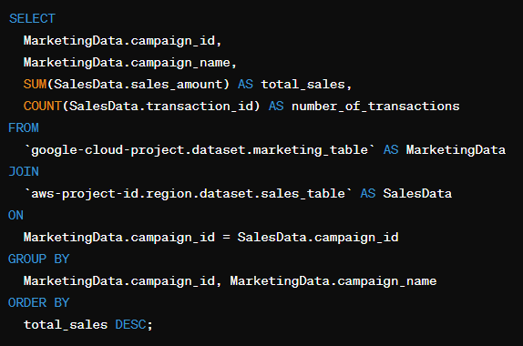 Cross-Cloud Joins in BigQuery: Bridging Data Across Platforms – TechOply